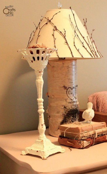 DIY Lamp: Make Your Own Birch Lamp - Rustic Crafts & DIY