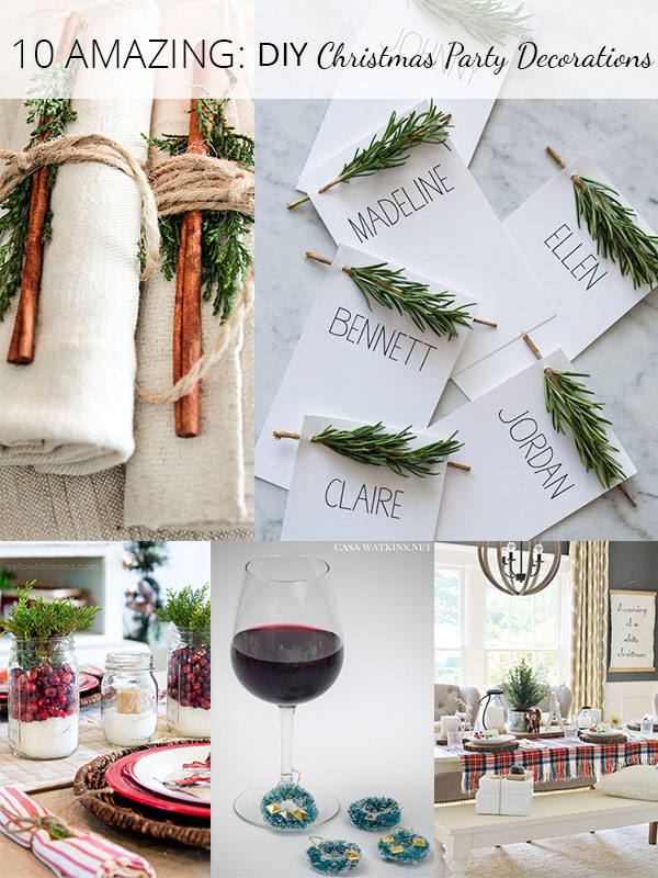 10 Amazing DIY Christmas Party Decorations - Rustic Crafts & DIY 10 Amazing DIY Christmas Party Decorations - Rustic Crafts & DIY