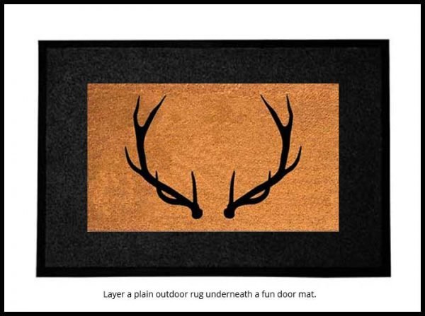 Layered Front Door Mats Ideas - Rustic Crafts & DIY