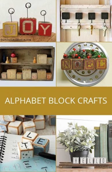 Alphabet Block Crafts - Rustic Crafts & DIY