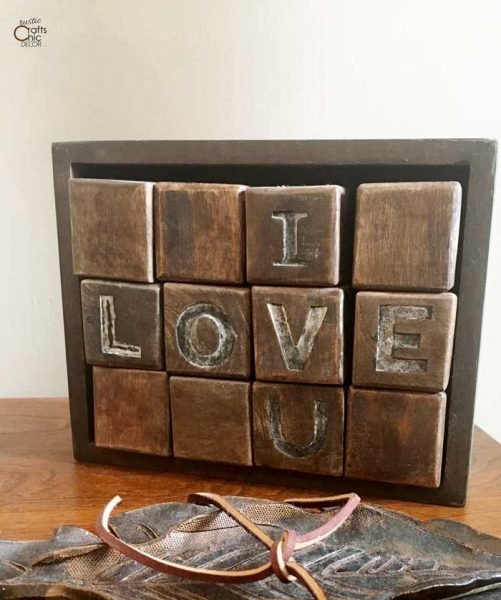 Alphabet Block Crafts - Rustic Crafts & DIY