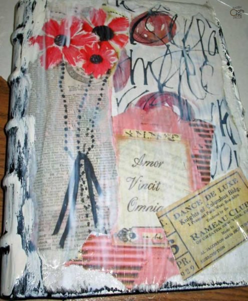Use Mixed Media Art To Decorate A Journal - Rustic Crafts & DIY