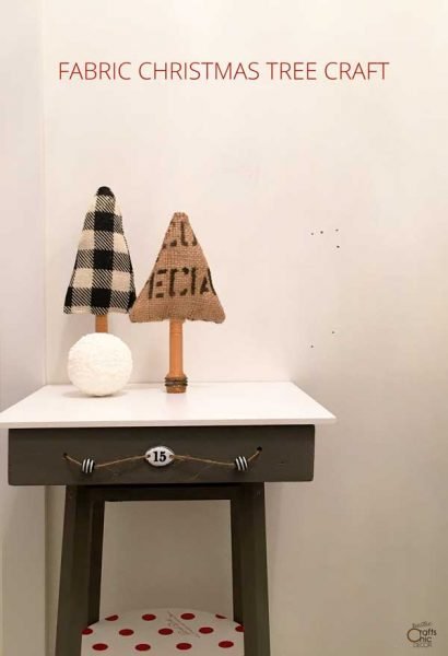 How To Make A Fabric Christmas Tree - Rustic Crafts & DIY