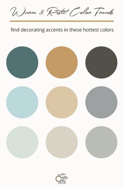 Decorating Accents In Trending Rustic Colors - Rustic Crafts & DIY