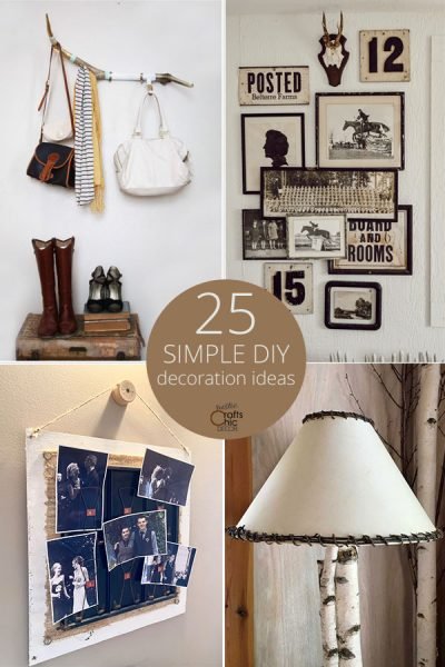 25 Simple DIY Decoration Ideas - Rustic Crafts & DIY