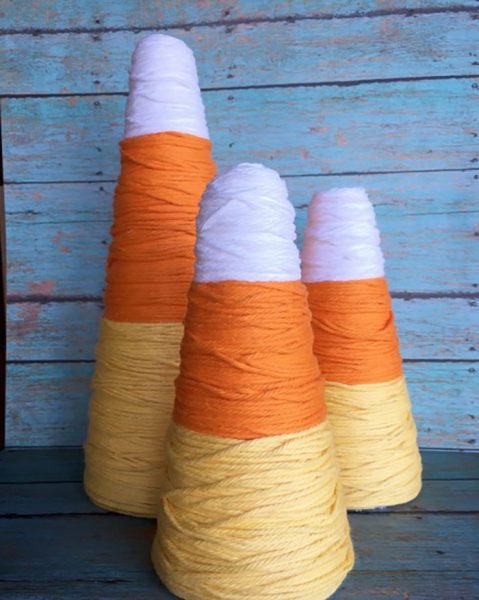 14 Candy Corn Crafts To Decorate Your Home - Rustic Crafts & DIY